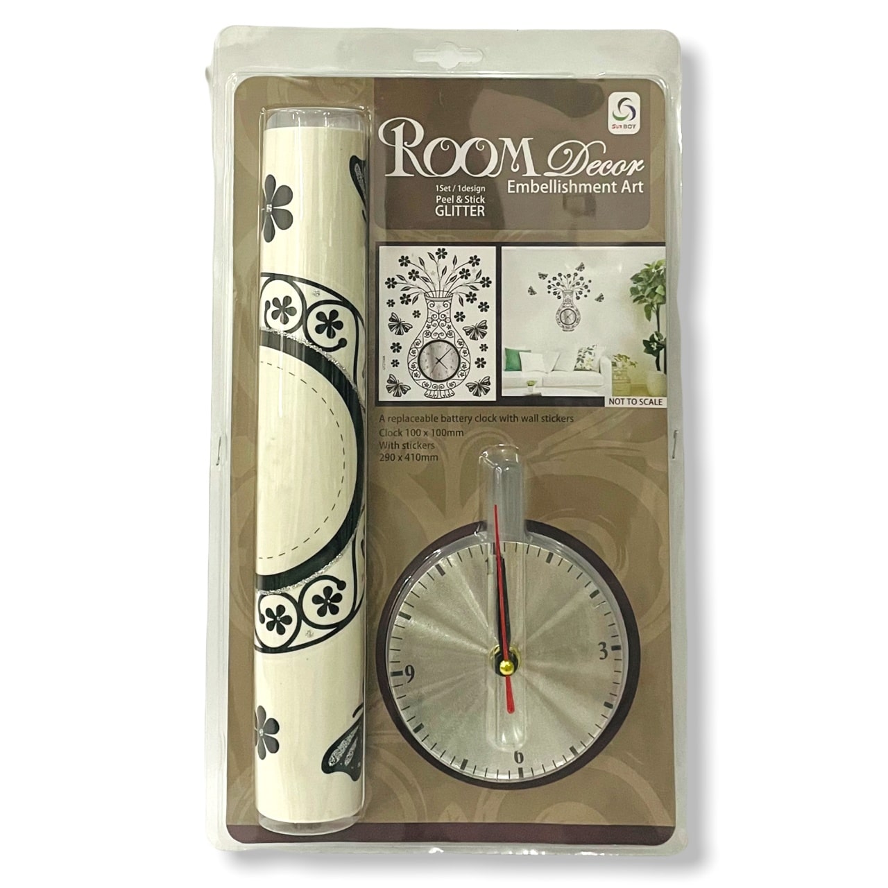 Sticker Reloj de pared autoadhesivo – Casa Dorita