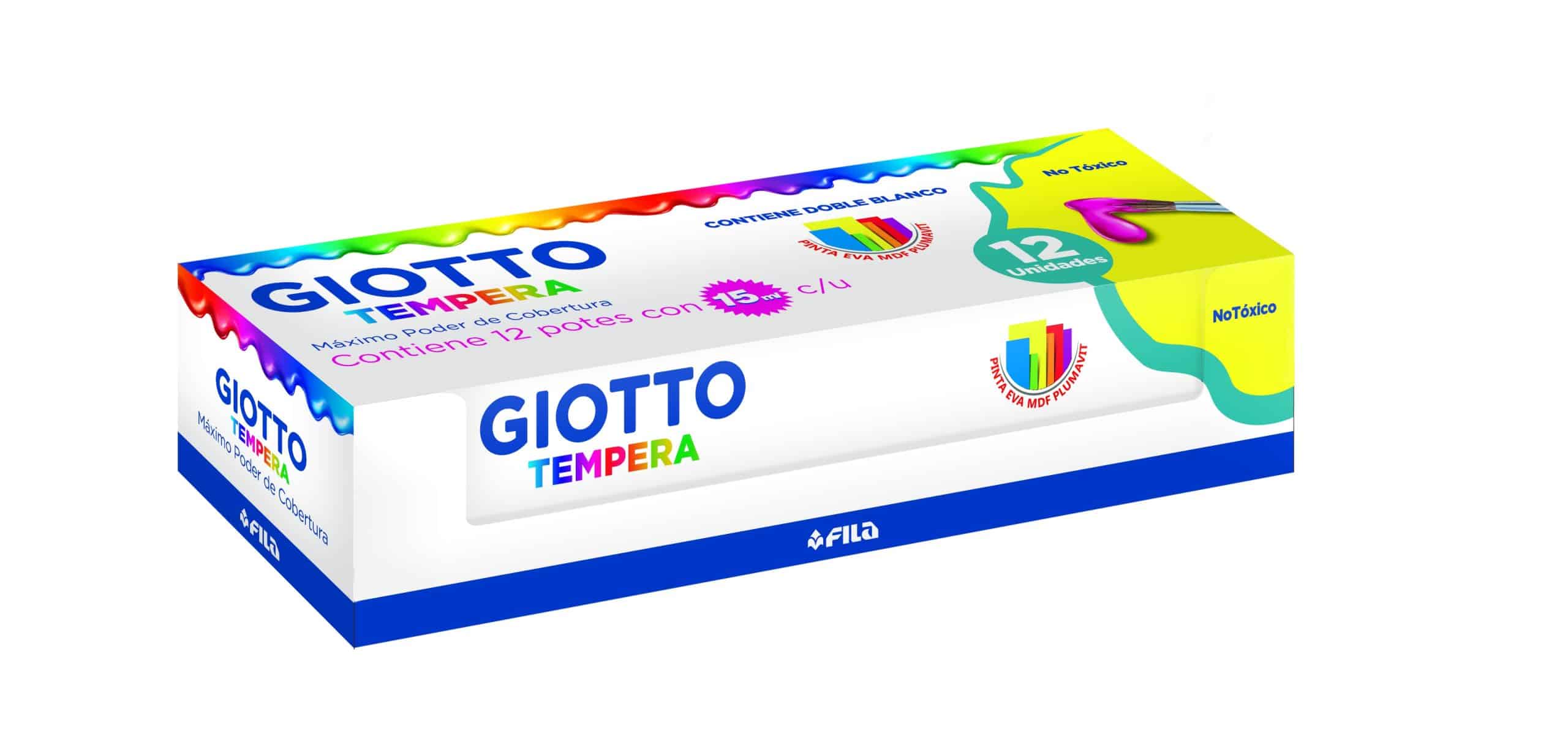 Tempera Giotto x 12 colores 15 ml – Casa Dorita