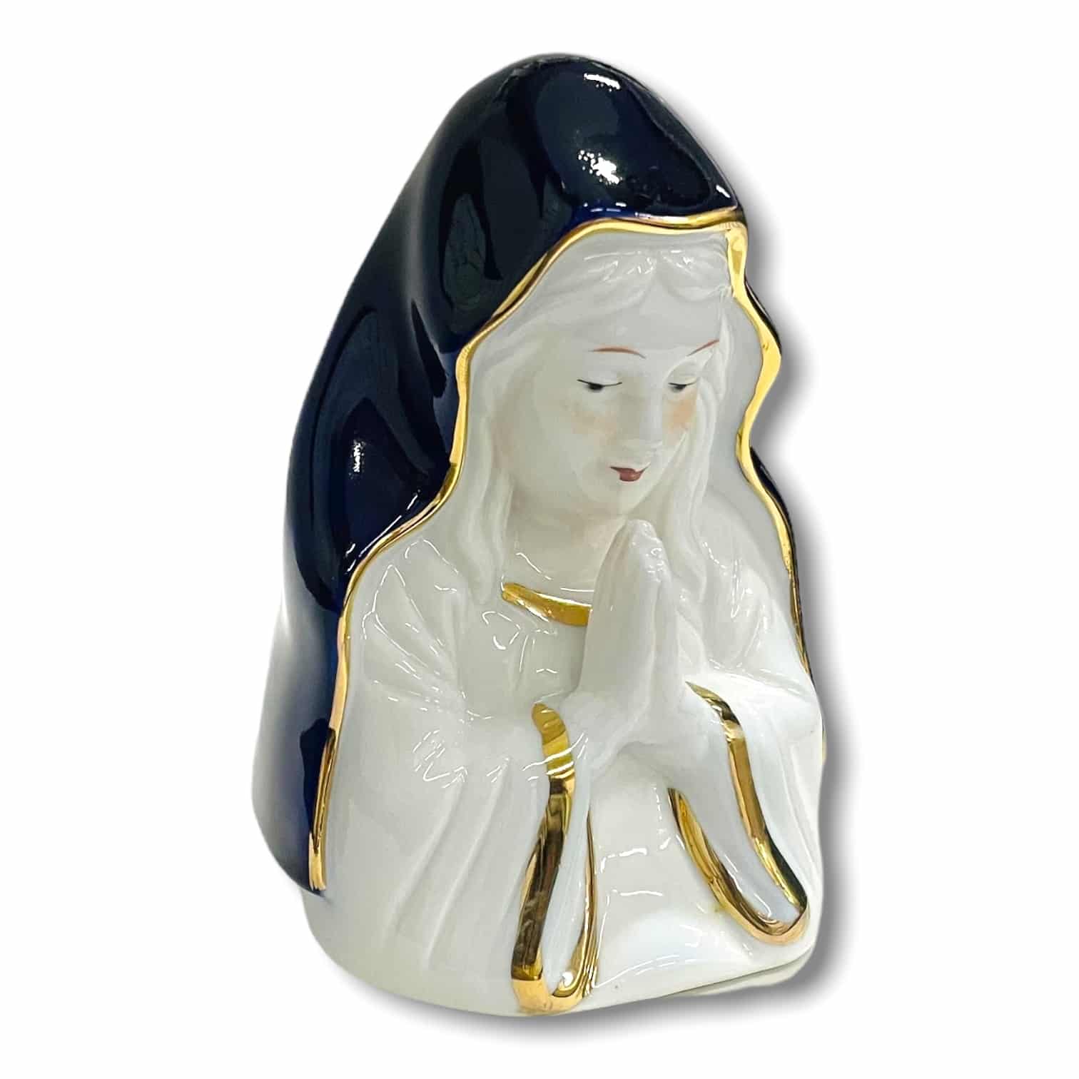 Virgen 146 con luz manto azul – Casa Dorita