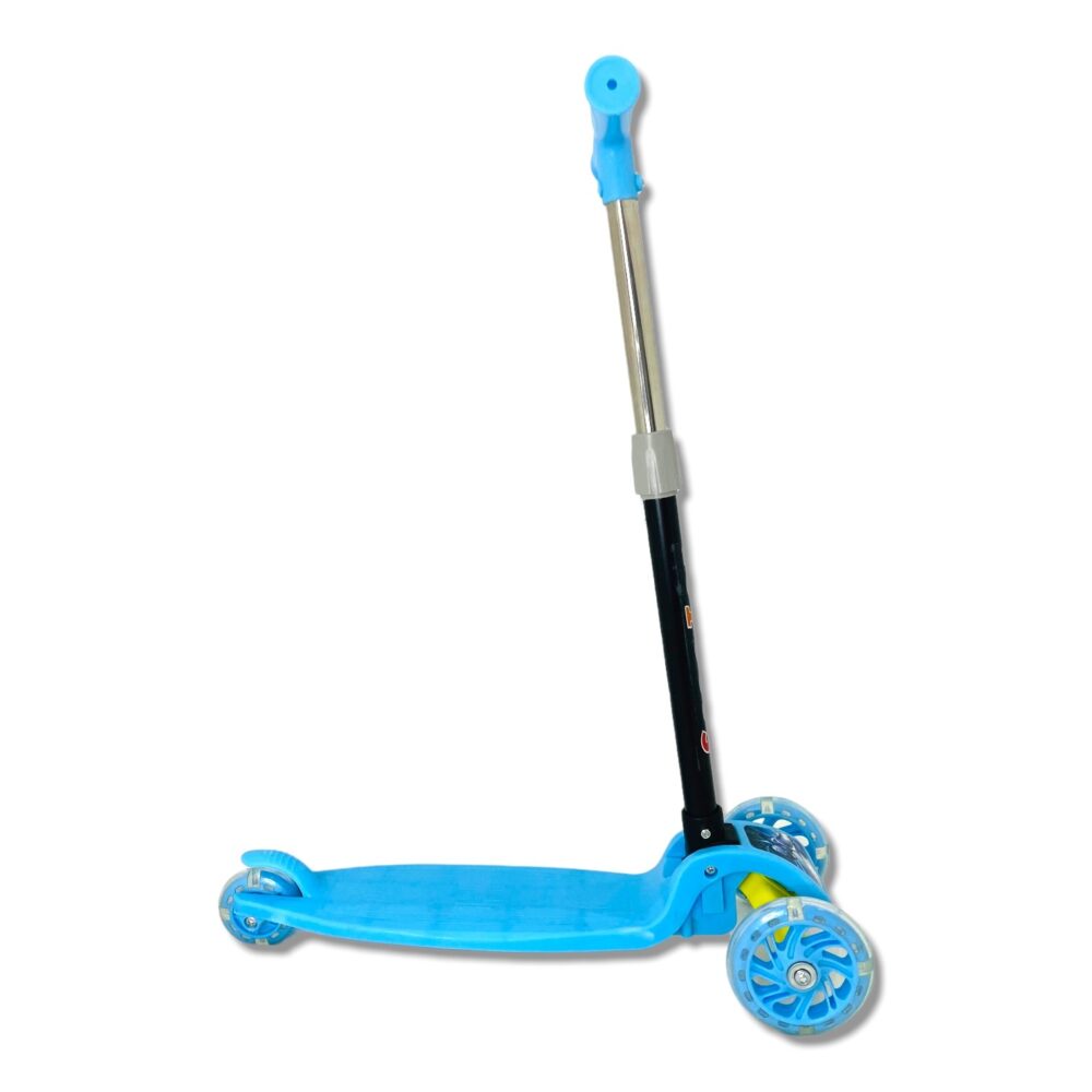 Monopatín azul plegable con freno I 015 – Casa Dorita