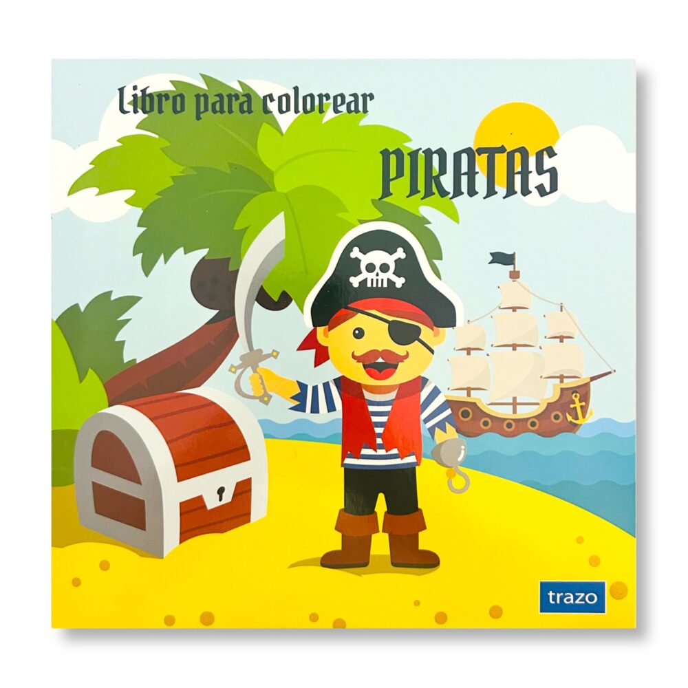 Libro de colorear Piratas Trazo – Casa Dorita