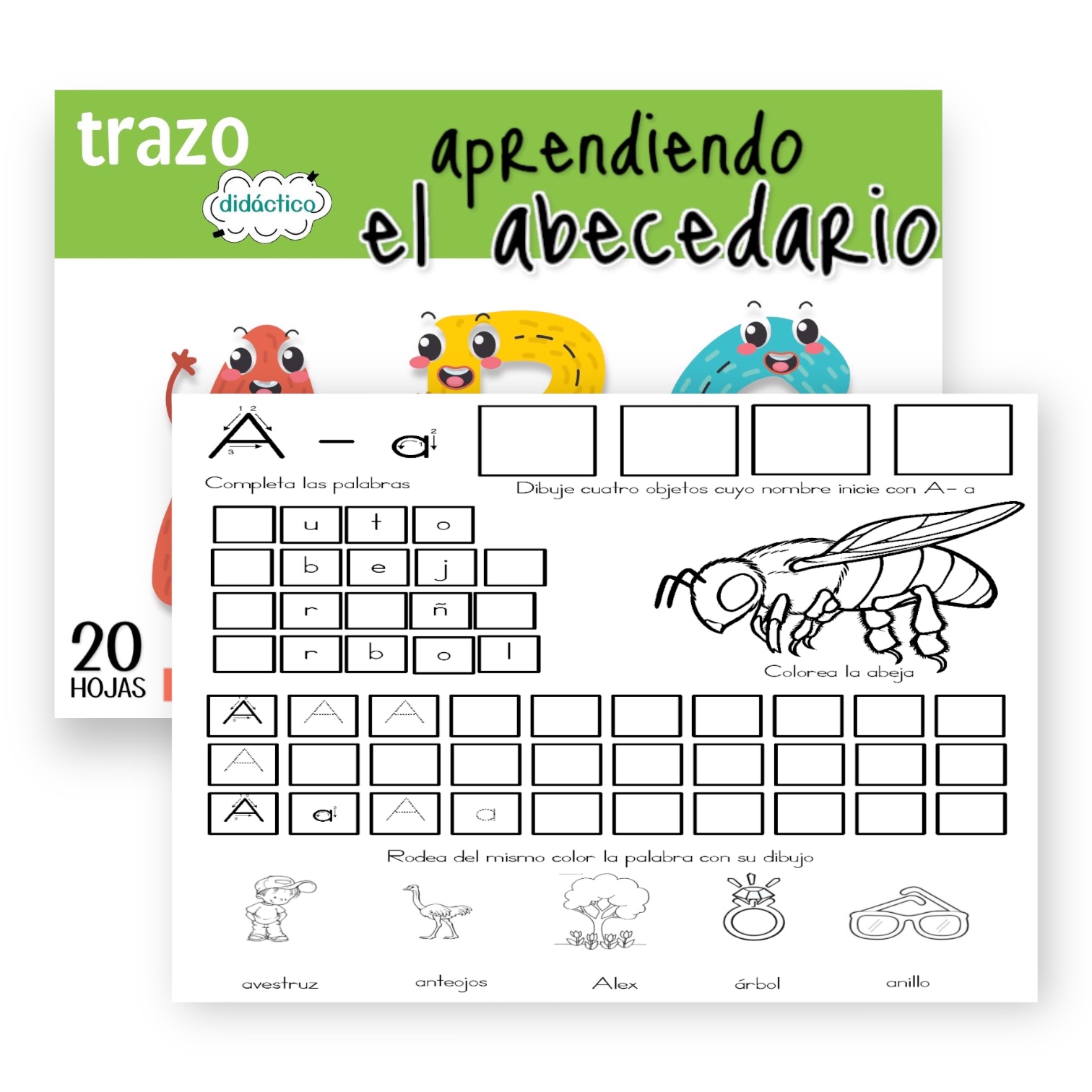 Libro de actividades Aprendiendo el abecedario – Casa Dorita