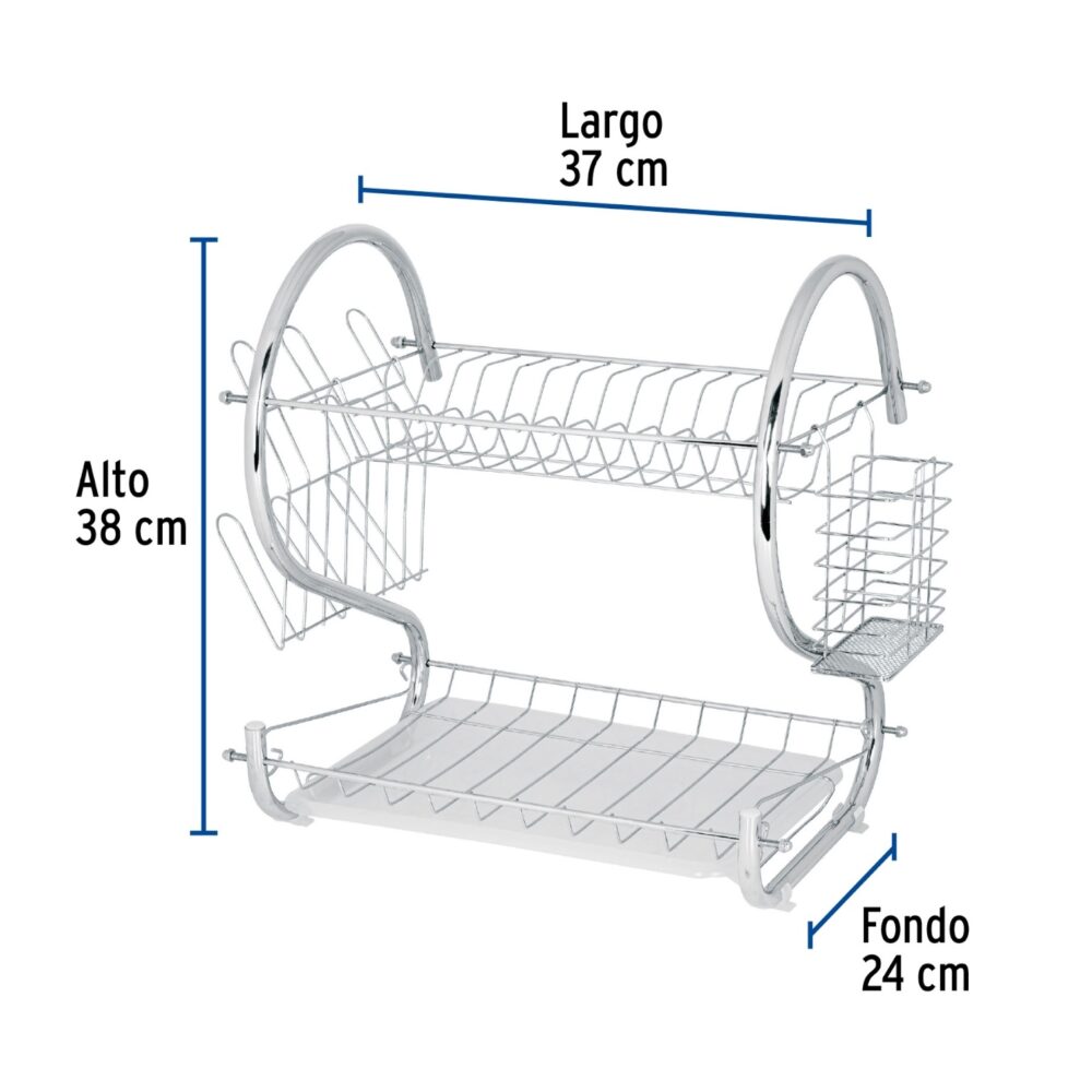 Escurridor doble de metal – Casa Dorita